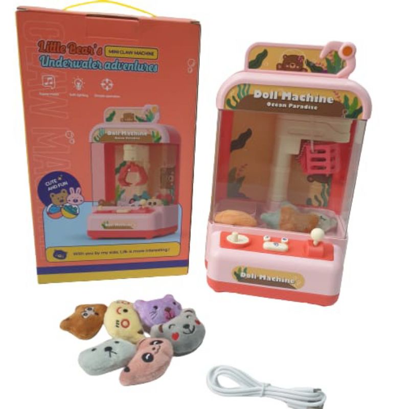 Jual Mainan Anak Mesin Capit Boneka.. Minie Doll Machine | Shopee Indonesia
