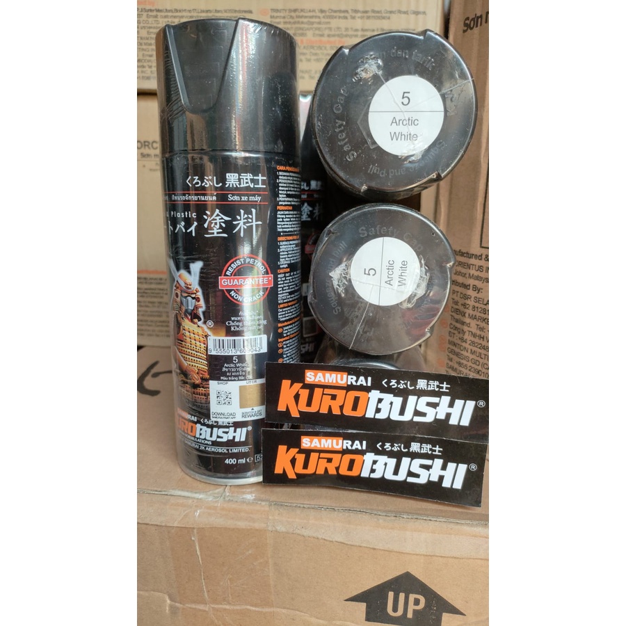 Jual cat semprot samurai kurobushi pilok pilox samurai artic white 5 samurai putih artic 400ml ...