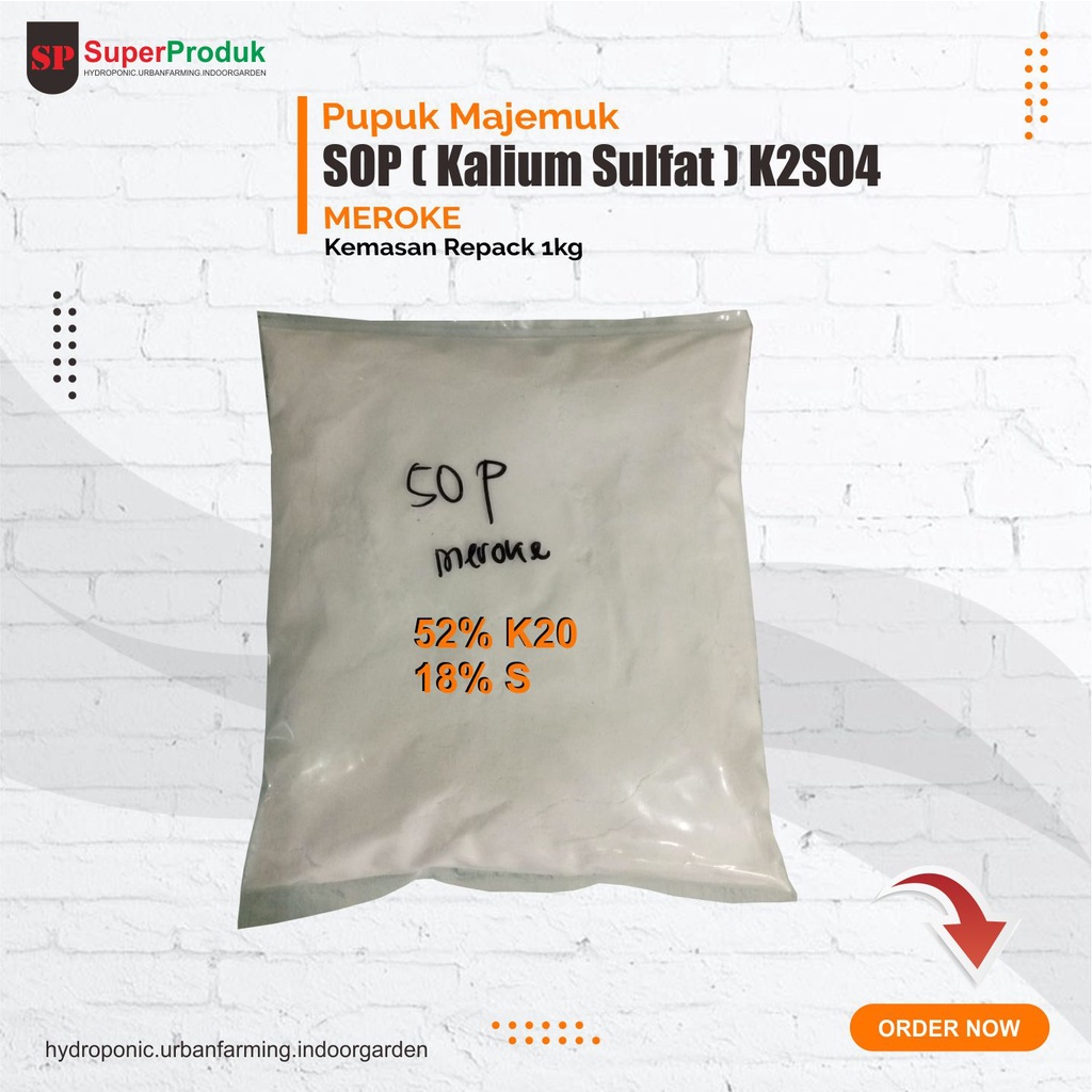 Jual Pupuk Majemuk Kalium Sulfat SOP Meroke Kemasan Repack 1kg | Shopee ...