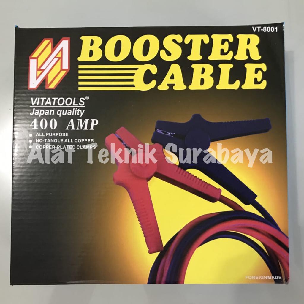 Jual KABEL JUMPER AKI VITA TOOLS / ACCU BOOSTER CABLE 400 AMP VITATOOLS | Shopee Indonesia