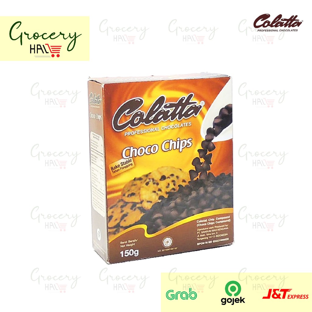 Jual COLATTA CHOCO CHIPS 150 GR ( CHOCOCHIPS BAKESTABLE ) | Shopee ...