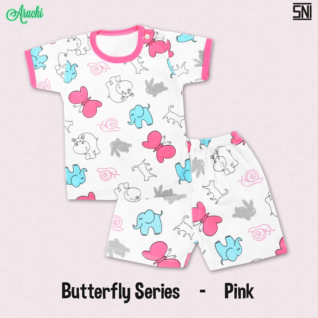 Jual Aruchi Setelan Kp Pendek Big Butterfly | Shopee Indonesia