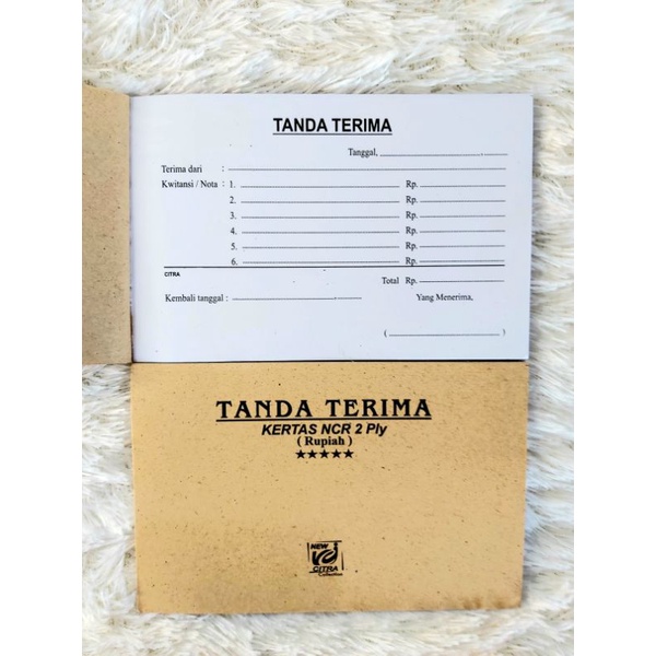 Jual Nota Tanda Terima Barang/Tanda Terima Rupiah Ncr Rgkp2/2ply ...