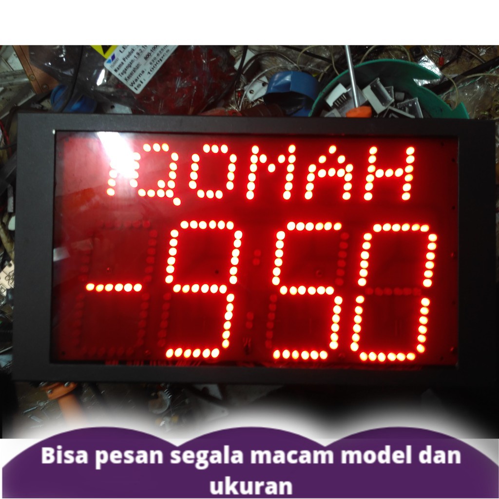Jual Tulisan Berjalan - jam digital timer adzan iqomah tipe led ...