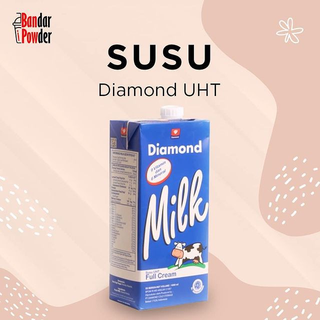 Jual Susu Diamond UHT 1 Liter Full Cream - Diamond Milk UHT - Bandar ...