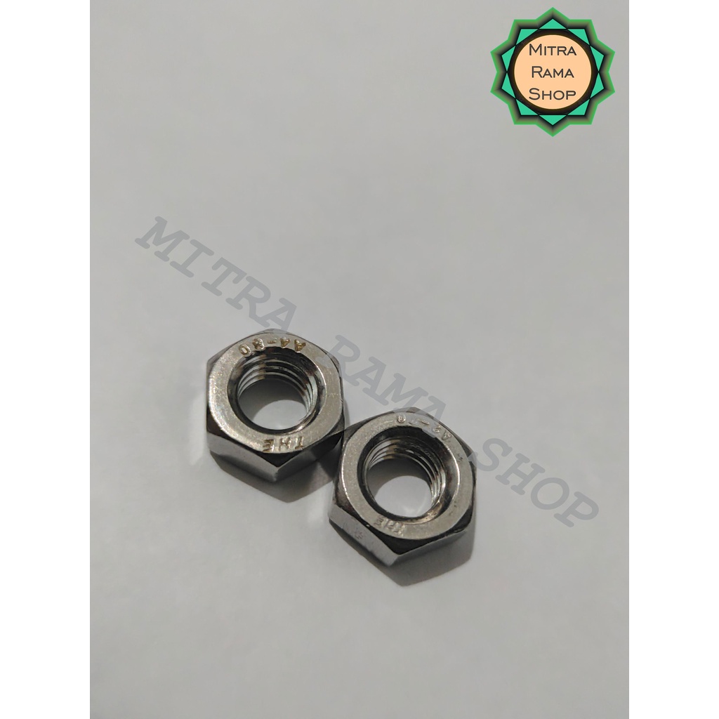 Jual Mur Baut Stainless Steel SUS 304 M8 THE (Kunci 14) | Shopee Indonesia