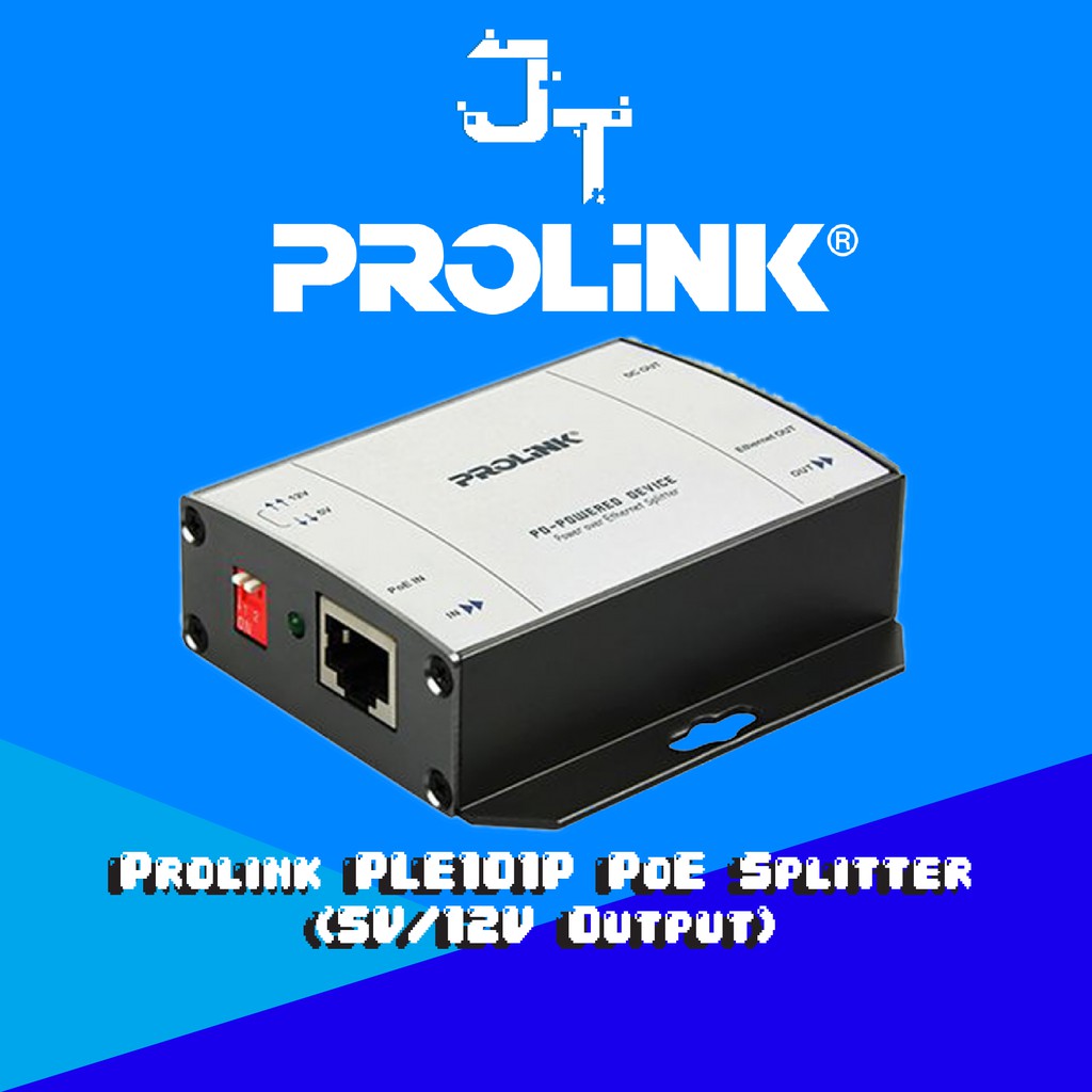 Jual Prolink PLE101P Power Over Ethernet 5V/12V Splitter | Shopee Indonesia