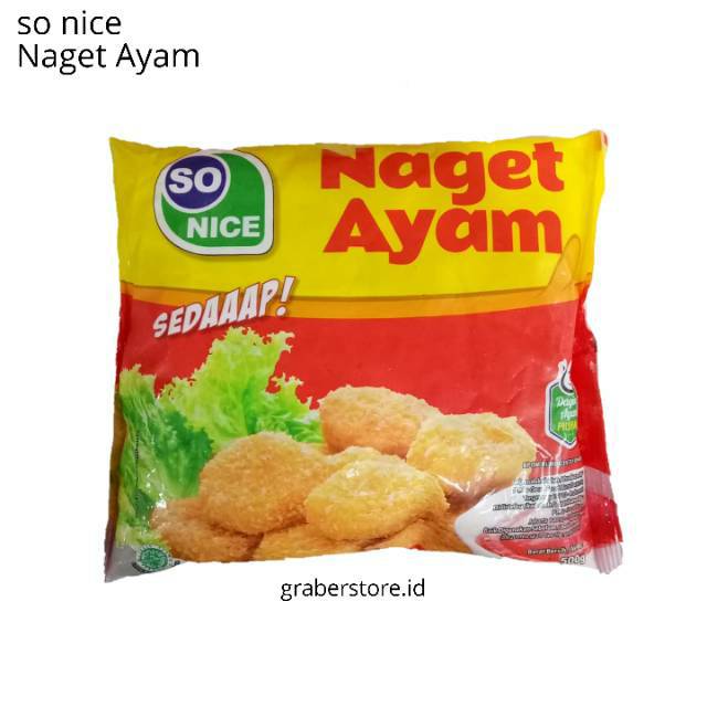 Jual Naget Ayam So nice 250gr Chicken Nugget Sonice Frozen food | Shopee Indonesia