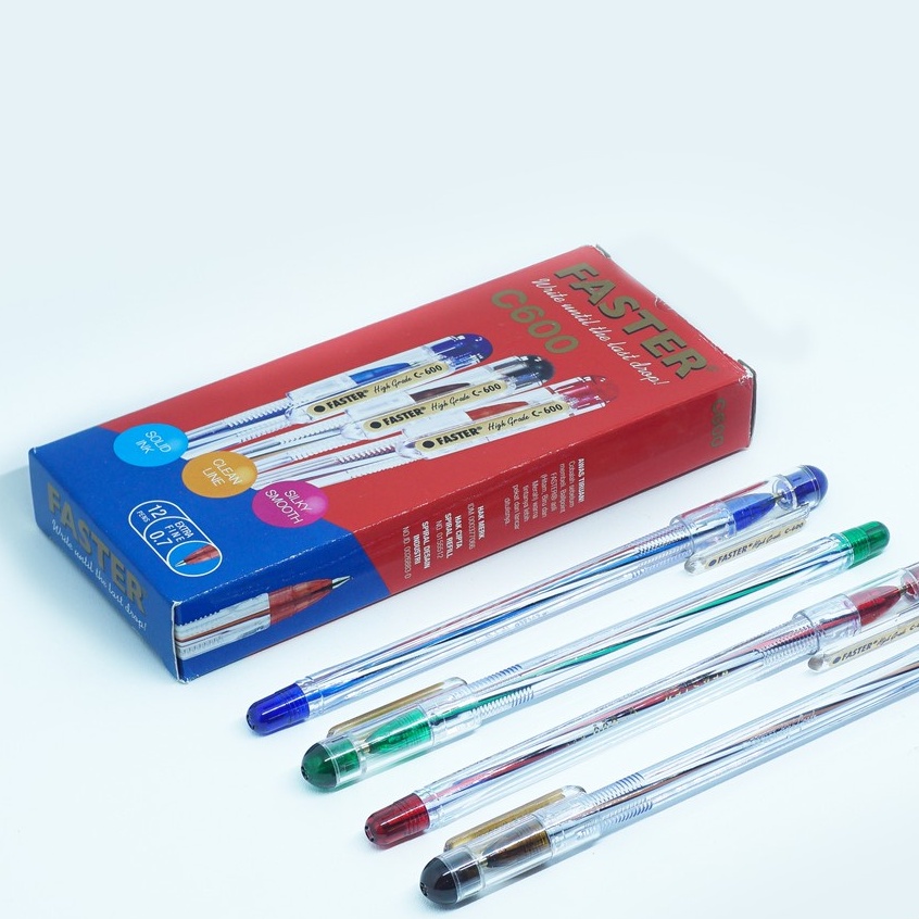 Jual Pulpen / Bulpen faster c600 Isi 12 pcs | Shopee Indonesia
