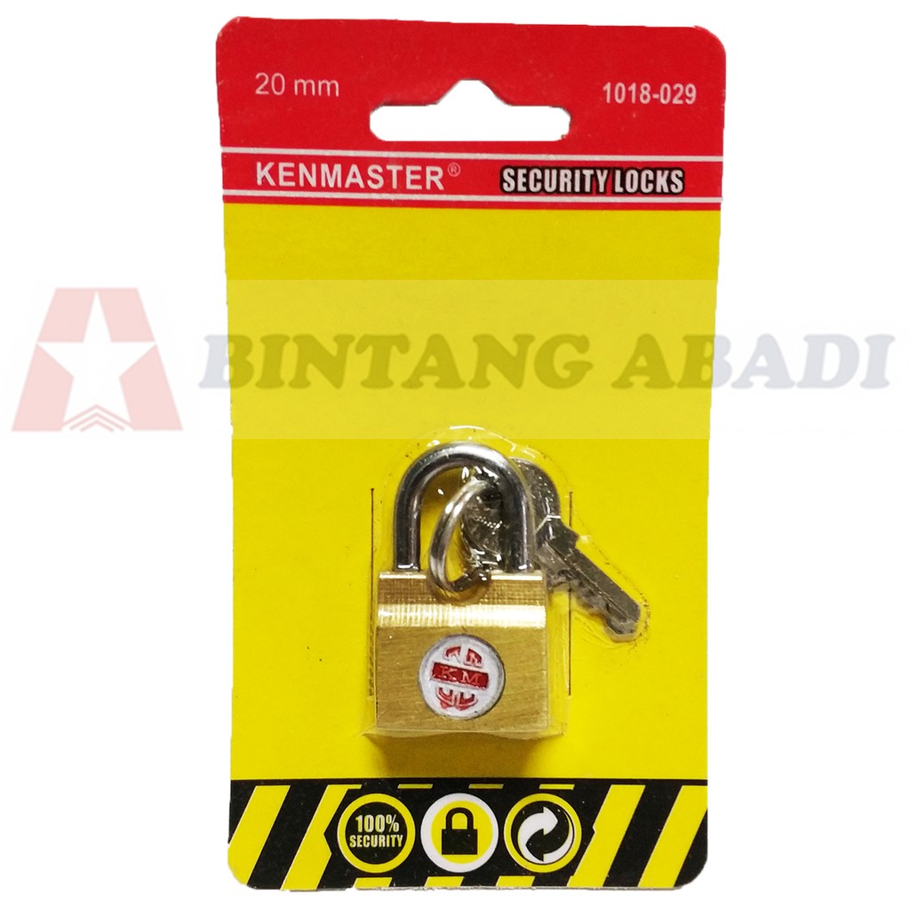 Jual Kenmaster Gembok Koper Kuningan 20 mm Kunci Samping 1018-029 ...