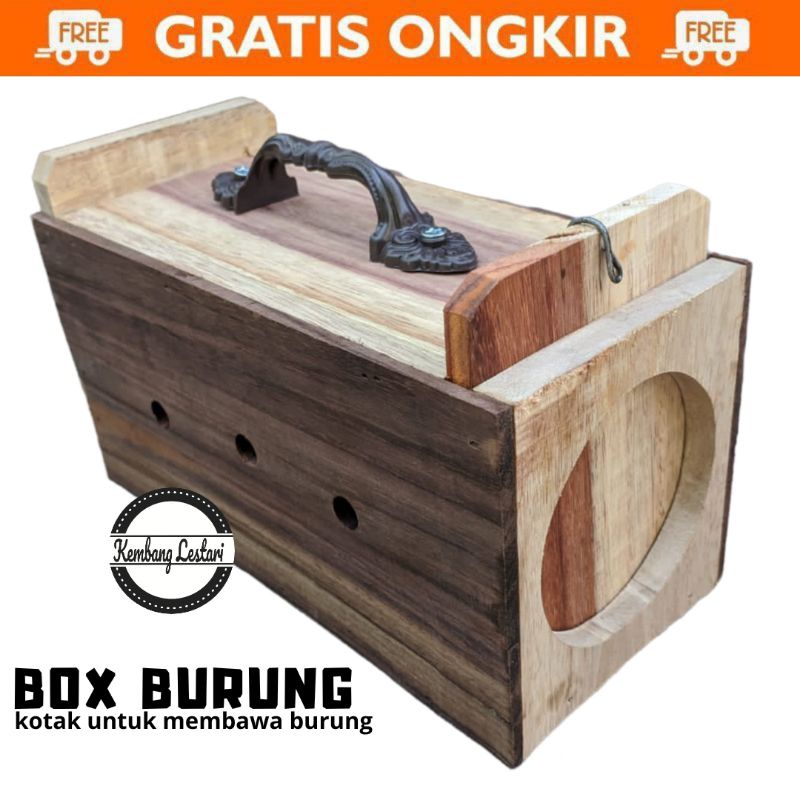 Jual box bok Burung Kayu Sonokeling / Sangkar Burung COD single ...