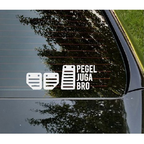 Jual Stiker Humor Pegel Juga Bro Lucu Mobil Laptop Helm Kaca Cutting ...