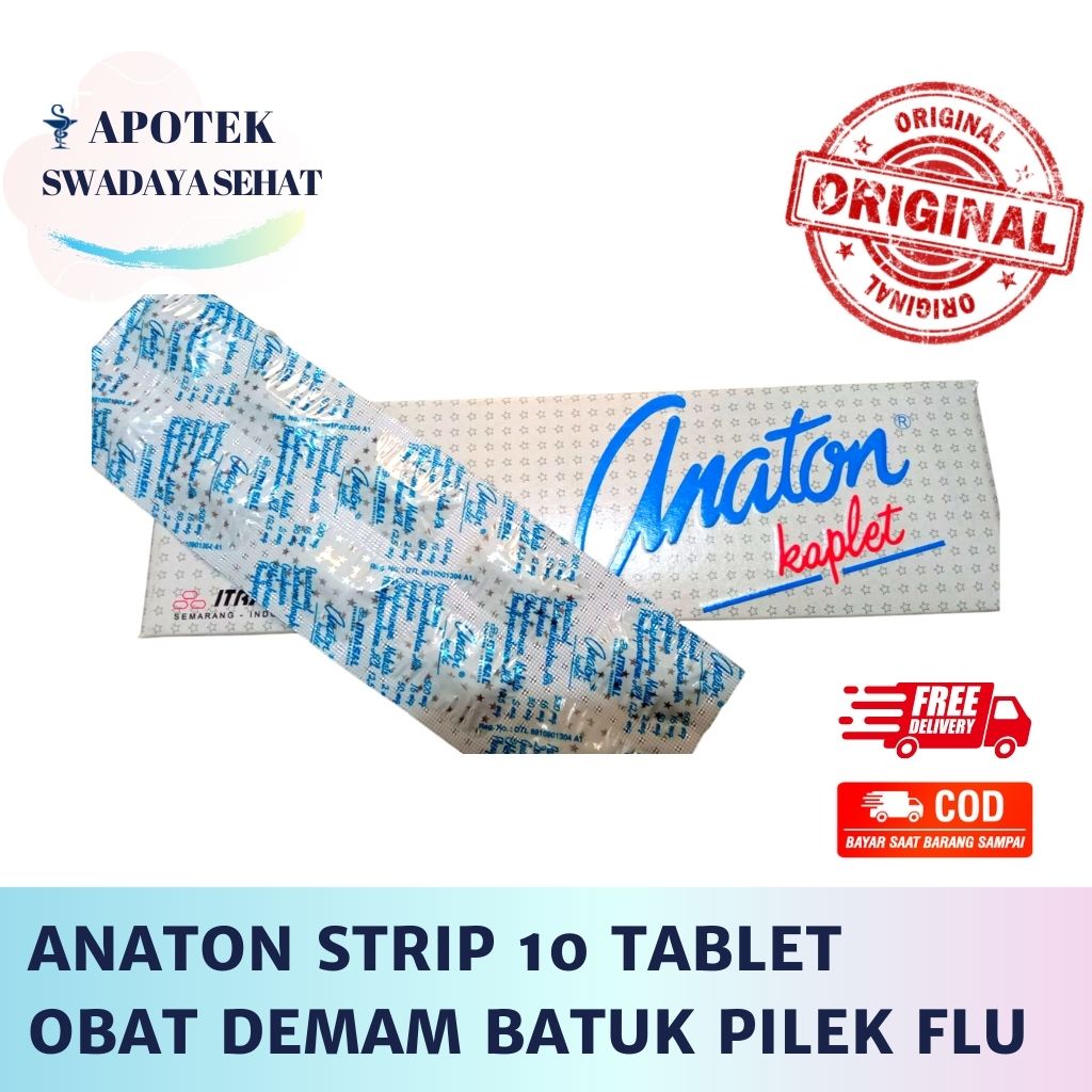 Jual ANATON Strip 10 Tablet - Obat Batuk Demam Pilek Flu | Shopee Indonesia