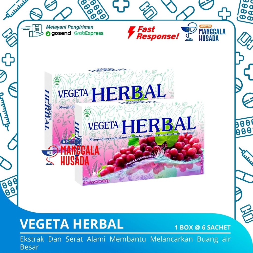 Jual VEGETA HERBAL 1 BOX @ 6 SACHET | Shopee Indonesia