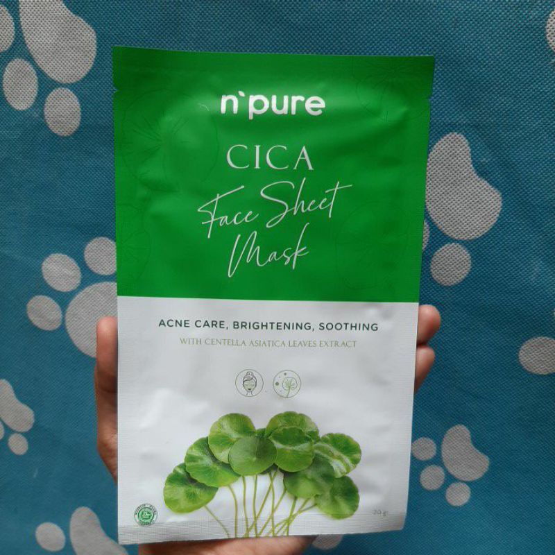 Jual Npure CICA Face Sheet Mask | Shopee Indonesia