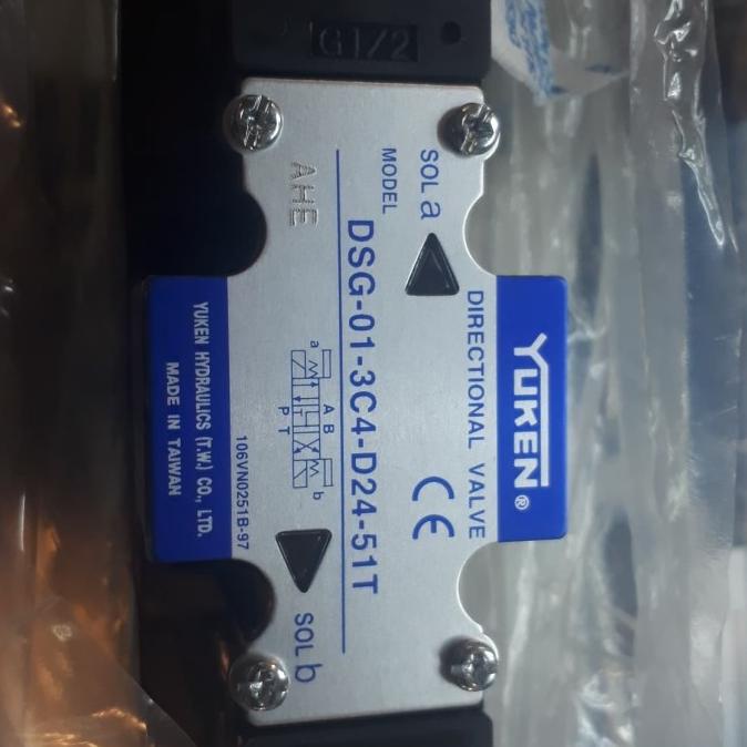 Jual SOLENOID VALVE YUKEN DSG-01-3C4-D24-50 YUKEN TAIWAN teknikpn34 Berkualitas | Shopee Indonesia