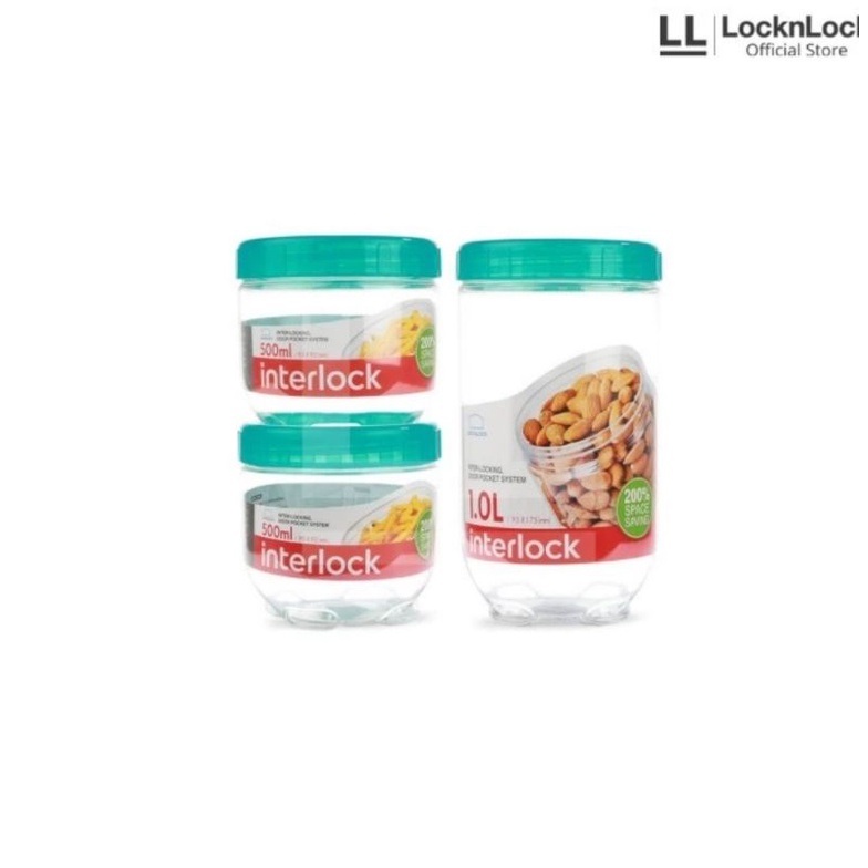Jual Toples Locknlock Food Container Interlock Set 3 Pcs | Shopee Indonesia