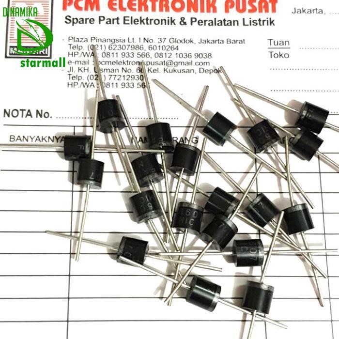 Jual Dioda Fr607 Fr 607 6A 1000V Diode Fast Recovery Mic Original ...