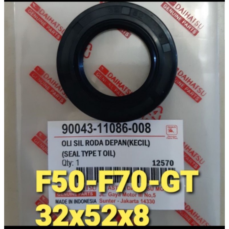 Jual Oil Seal Roda Depan Taft GT F50 F70 90043-11086 (Kecil) | Shopee ...