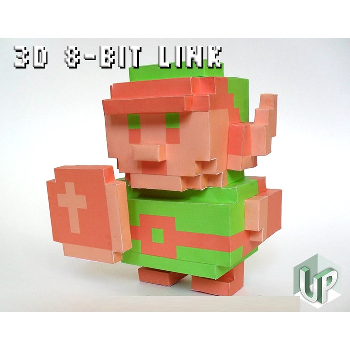 Jual 3D 8Bit Link The Legend of Zelda Papercraft | Shopee Indonesia
