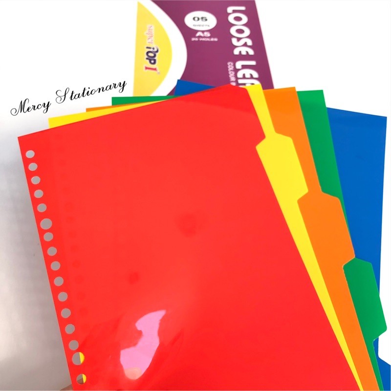 Jual Index Plastik Divider A5, B5 & A4 Pembatas Loose Leaf - Pembatas ...
