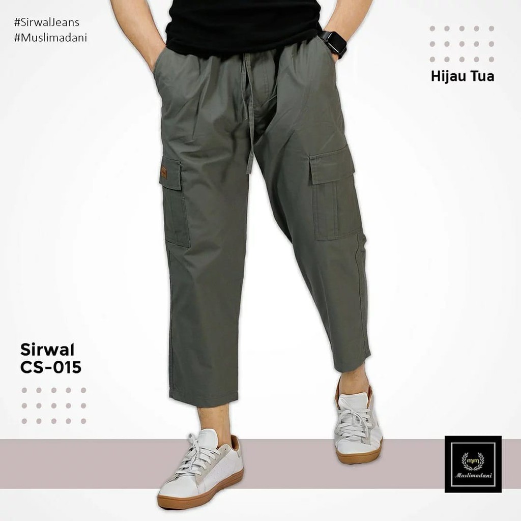 Jual Celana Sirwal QOMAR Muslimadani Celana Cingkrang Sirwal Muslim ...