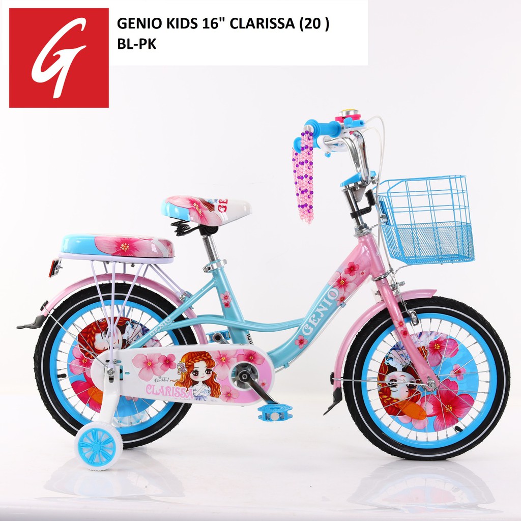 Jual Sepeda Mini Anak 12 & 16 Genio Clarissa keranjang besi kokoh ...