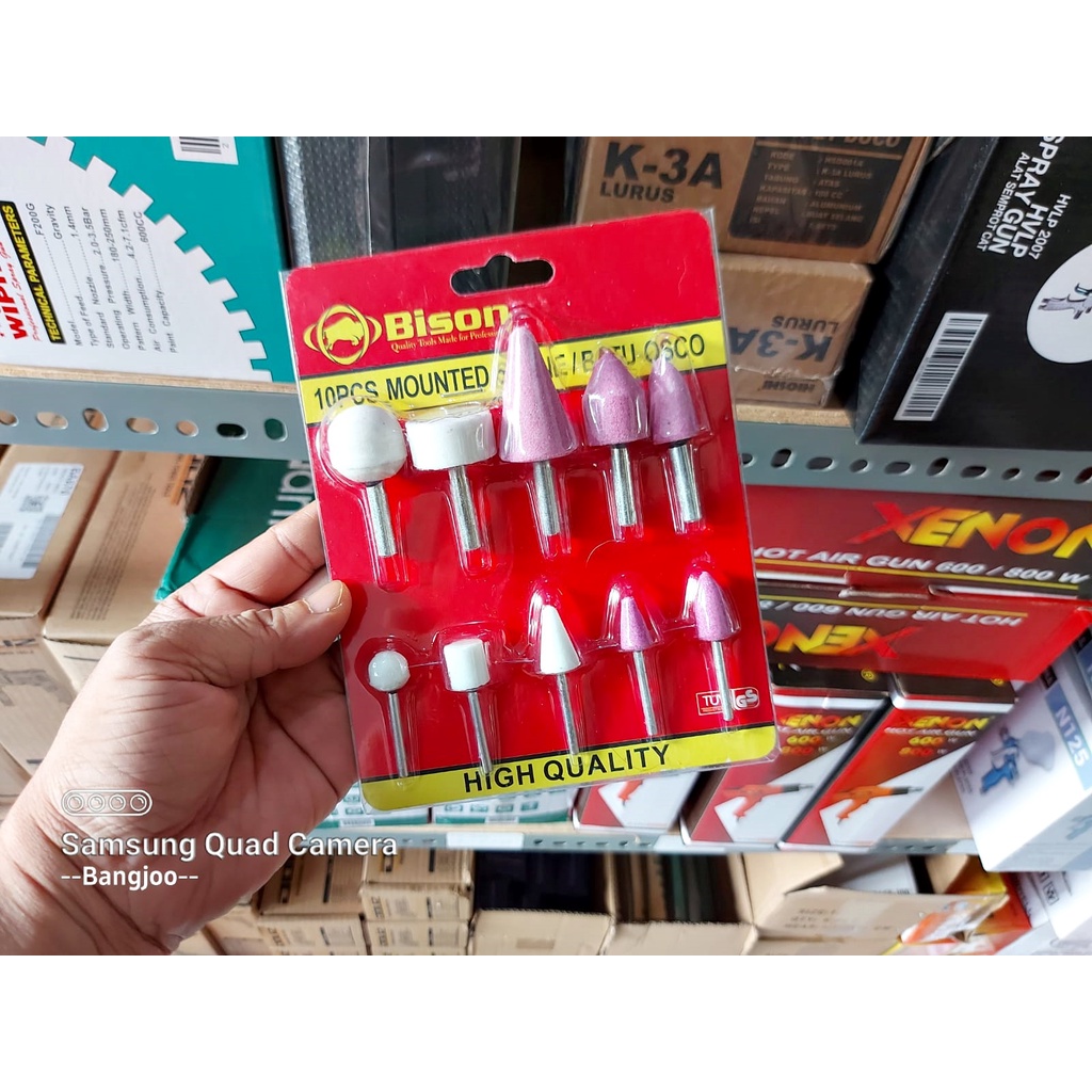 Jual mata bor Grinding batu poles set 10pcs BISON as 3mm-6mm - osco ...
