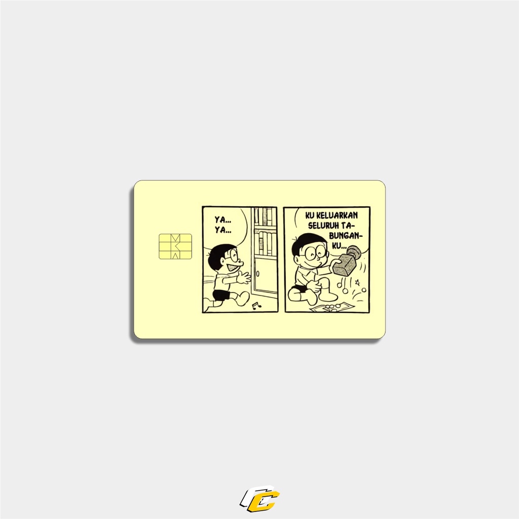 Jual STICKER COMIC KOMIK DORAEMON PELINDUNG KARTU SKIN CARD ATM STIKER ...