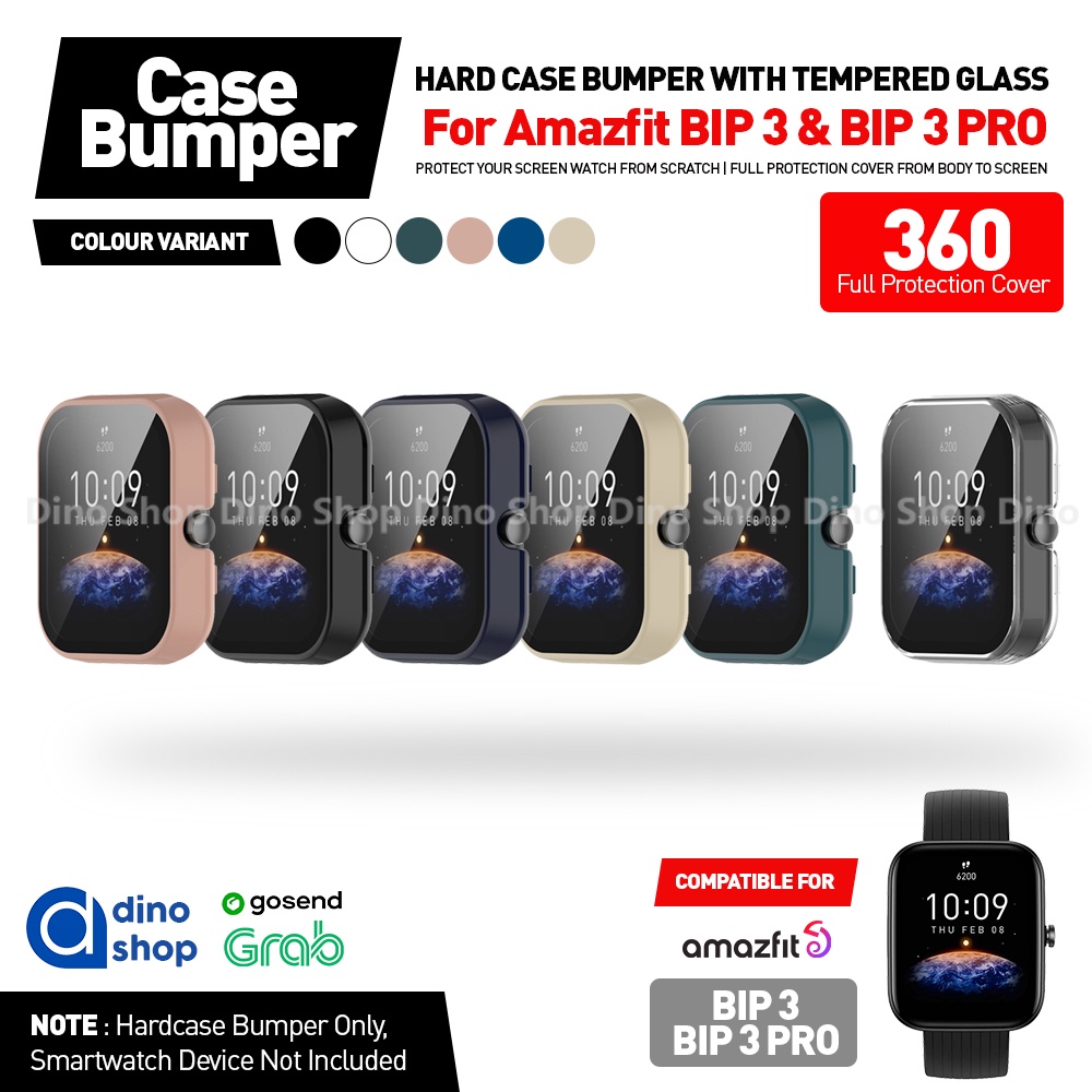Jual Hard Case For AMAZFIT BIP 3 Casing Full Cover Screen Protector ...
