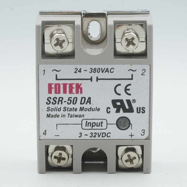 Jual Fotek SSR-50DA SSR50DA 50A Single Phase Solid State Relay - DC Controlled AC3-32VDC 24 ...