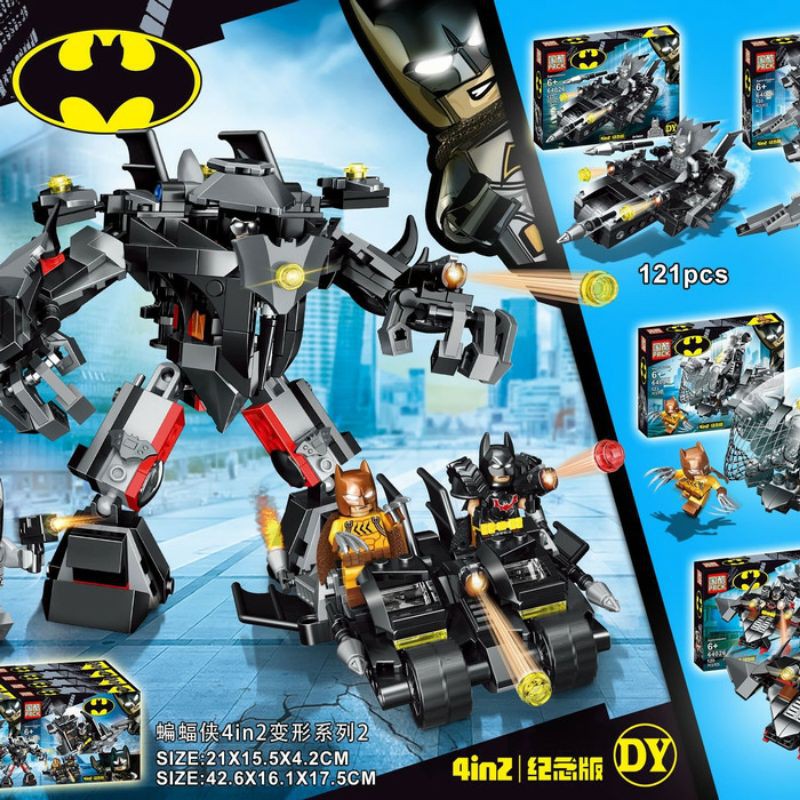 Jual Mainan Anak Brick Motor Mobil Robot Kendaraan Super Hero Batman ...
