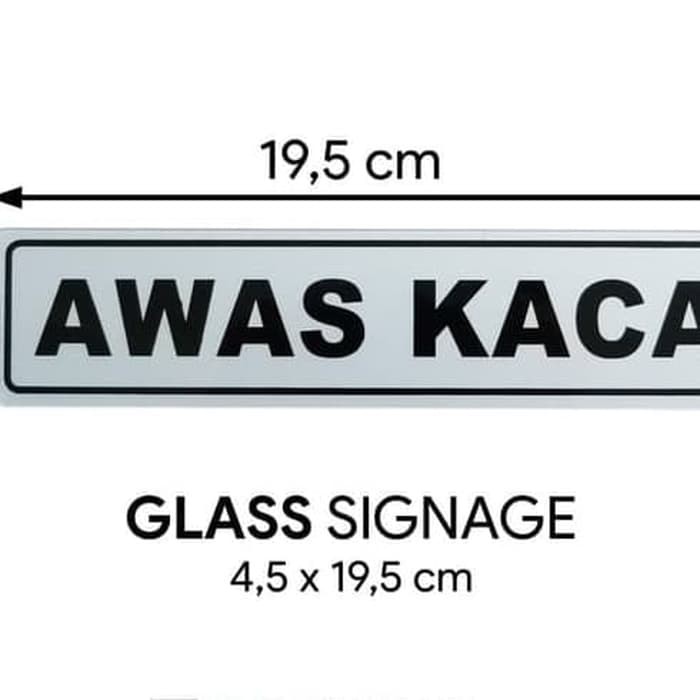 Jual LABEL STICKER K3 SAFETY SEMI PLAT SILVER AWAS KACA | Shopee Indonesia