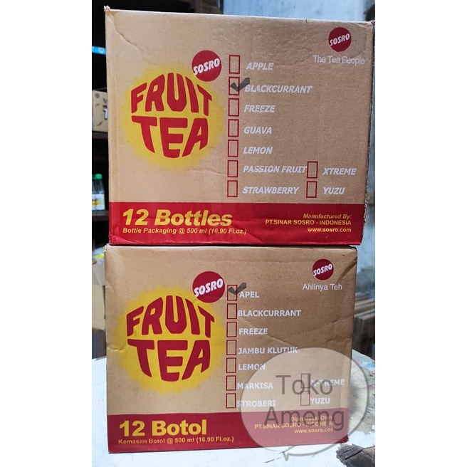 Jual Fruit Tea Botol 500ml - 1 Dus (12 pcs) | Shopee Indonesia