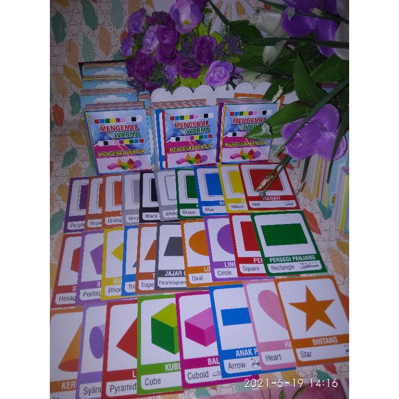 Jual FLASHCARD WARNA DAN BENTUK | Shopee Indonesia