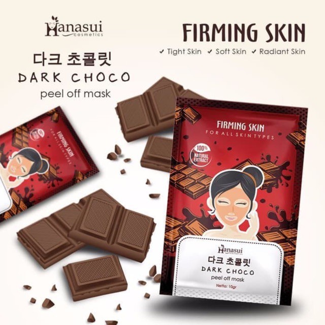 Jual [DARK CHOCO] HANASUI PURE DARK CHOCO PEEL OF MASK FIRMING ...