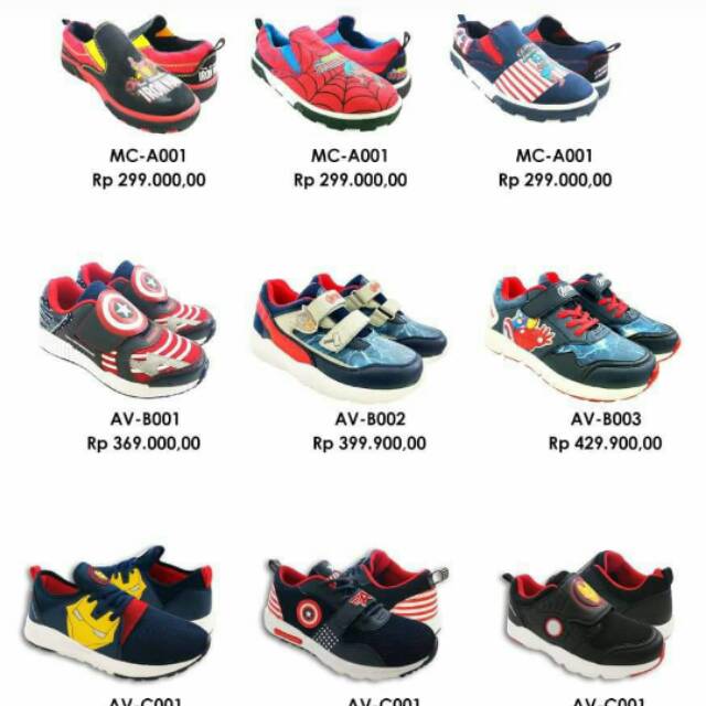 Jual Marvel/sepatu anak/import/turun harga | Shopee Indonesia