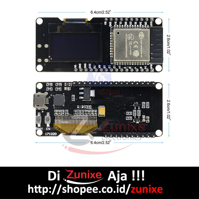 Jual Wemos ESP32 LOLIN32 OLED Wifi Bluetooth 4MB Development Board ...