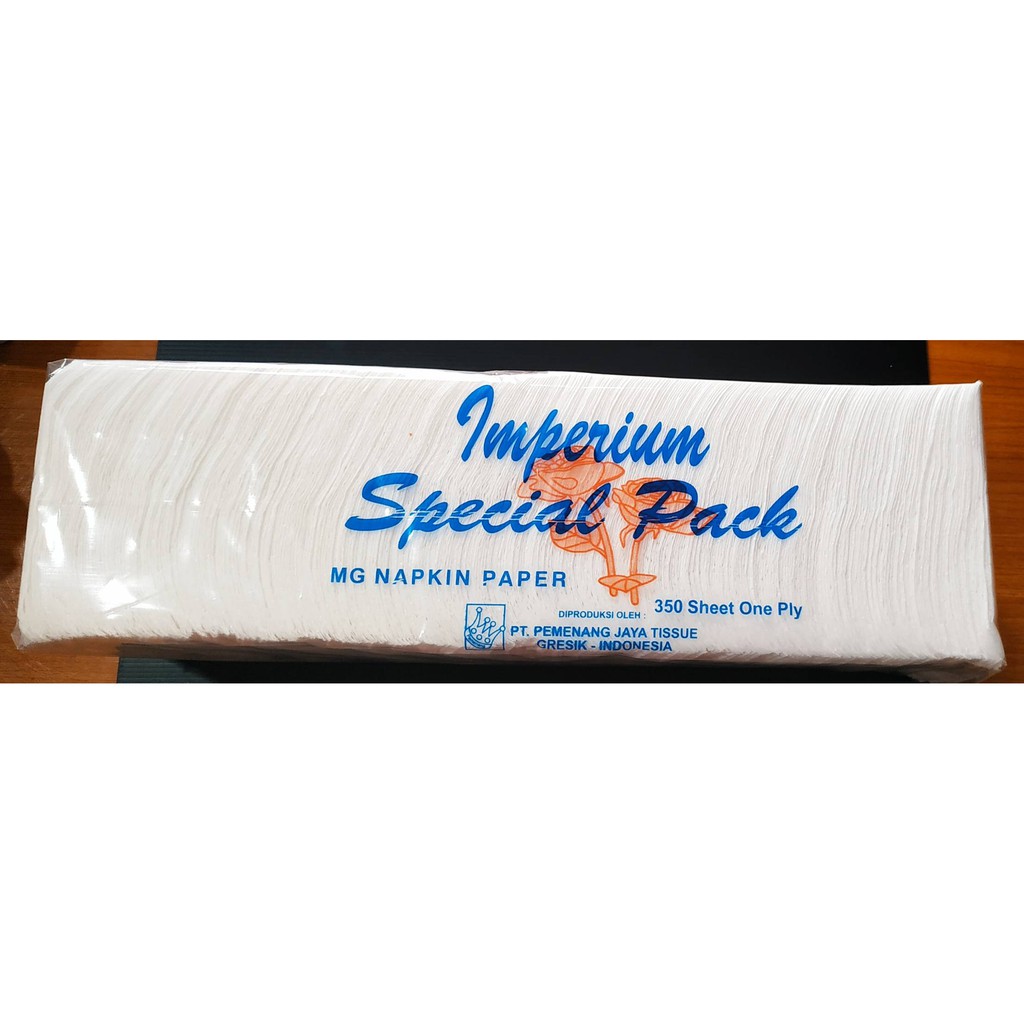 Jual Tissue Imperium Napkin / Tissue Alat Makan, isi 350 sheet, 1 PLY ...