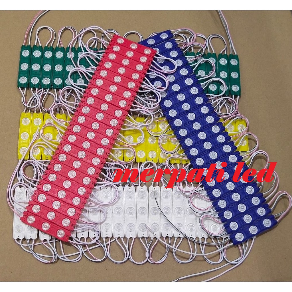 Jual LAMPU LED MODUL STRIP 3 MATA 6114 2835 12 VOLT 1.5 WATT WATERPROOF ...