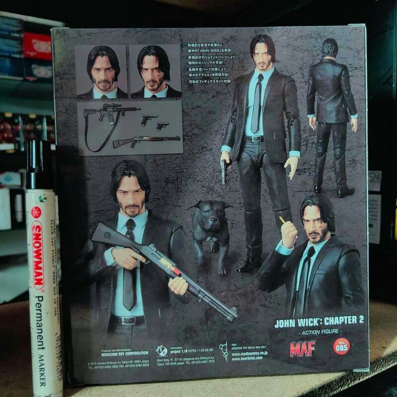 Jual mainan figuremafex john wick 2recast medicom tinggi sekitar 6 inch ...