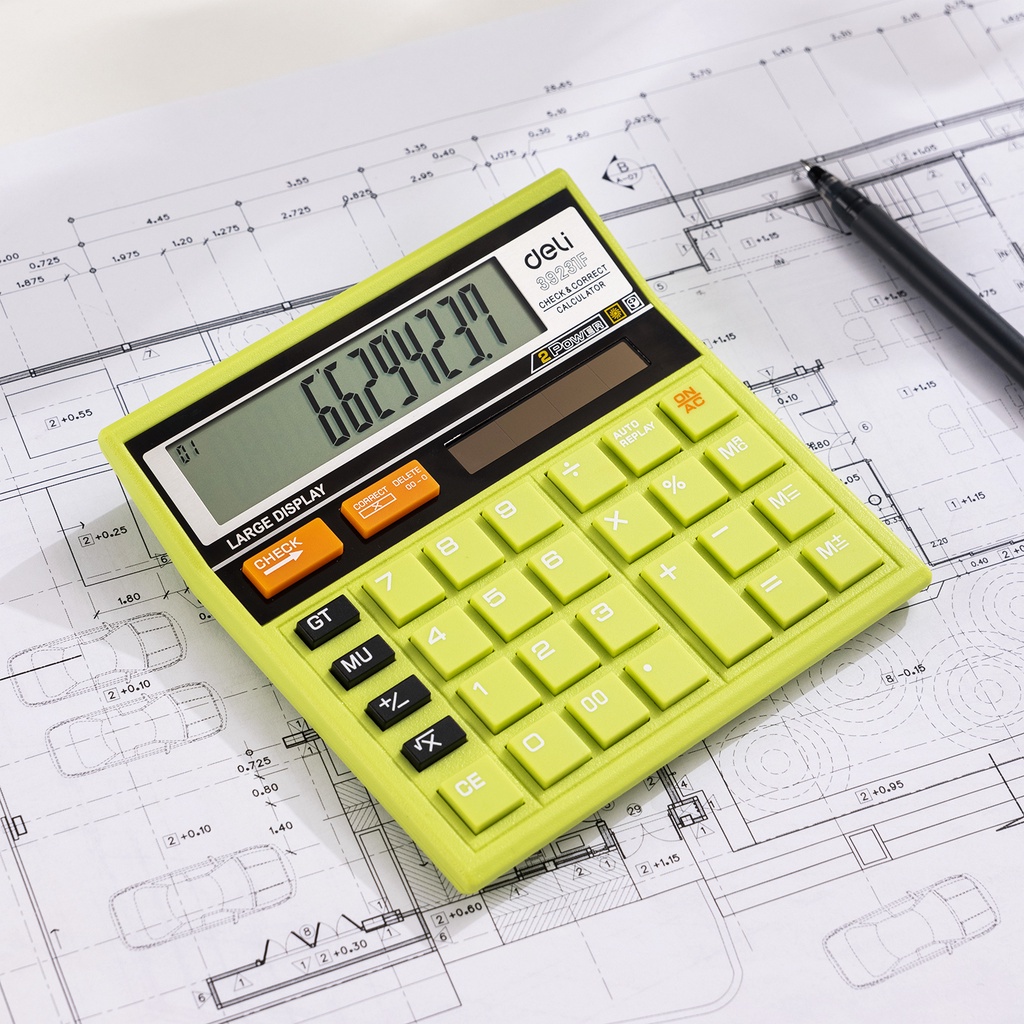 Jual DELI 39231 Warna Original - Kalkulator 12 Digit - Kalkulator Check ...