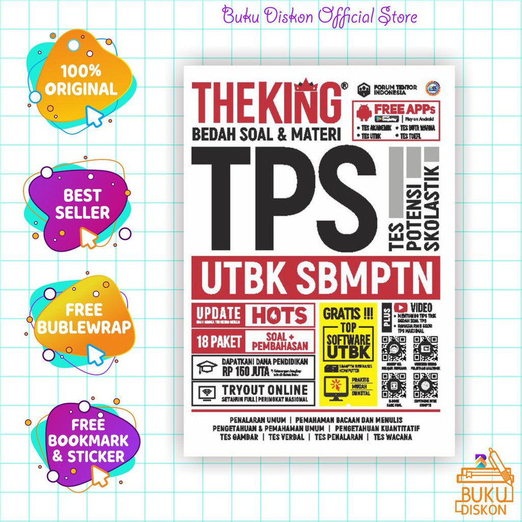 Jual Buku Tps The King Bedah Soal And Materi Tps Utbk Sbmptn Shopee
