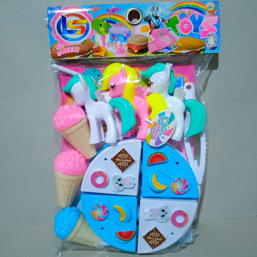 Jual Mainan Kuda Poni Mainan Kue Potong Ulang Tahun / mainan kue ulang ...