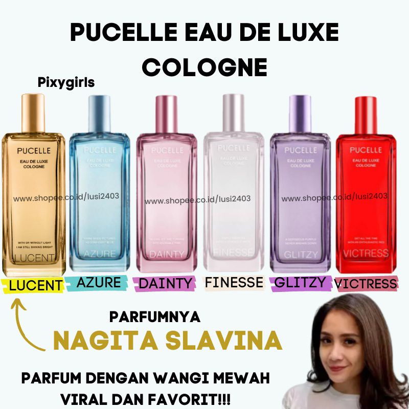 Jual PUCELLE Eau De Luxe Cologne 100 ml Parfum Kaca Minyak Wangi Lucent ...