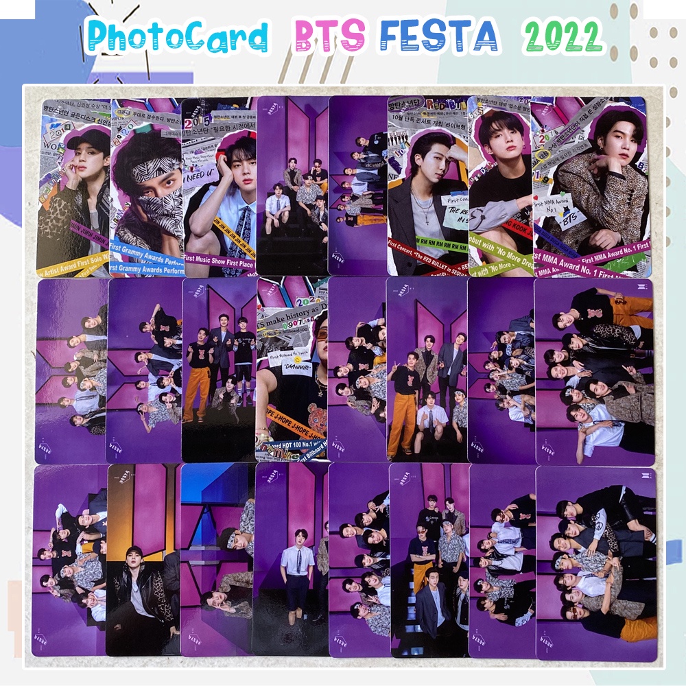 Jual Photocard BTS FESTA 2022 Isi 25 pcs Unofficial Fans Made | Shopee ...