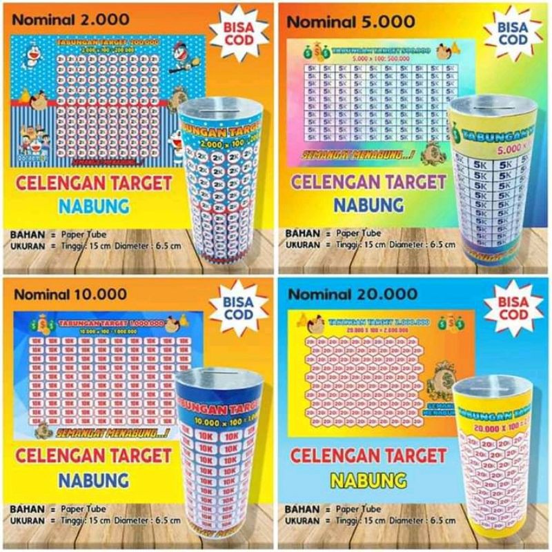 Jual CELENGAN TARGET VIRAL / TABUNGAN TARGET / CELENGAN TARGET TIKTOK ... Jual CELENGAN TARGET VIRAL / TABUNGAN TARGET / CELENGAN TARGET TIKTOK ...
