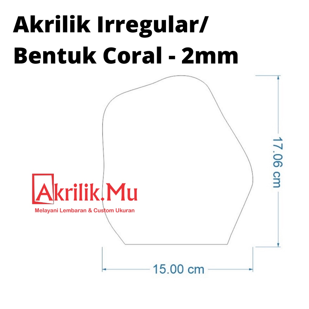 Jual Akrilik Irregular Bentuk Coral 2mm | Shopee Indonesia