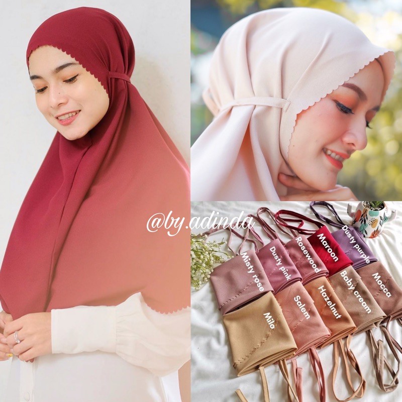 Jual BERGO LASERCUT MARYAM tali non pet diamond hijab jilbab instant | Shopee Indonesia
