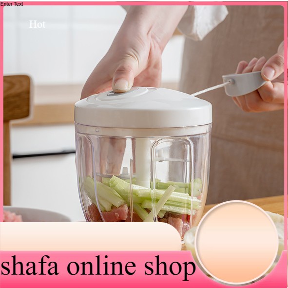 Jual Mini Food Chopper / Blender Mini Chopper Manual Grinder Mixer ...